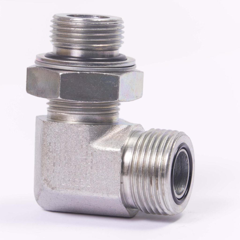 ORFS Male x BSP Male 90° Adjustable Adaptor – Apex Fluid Power Ltd.