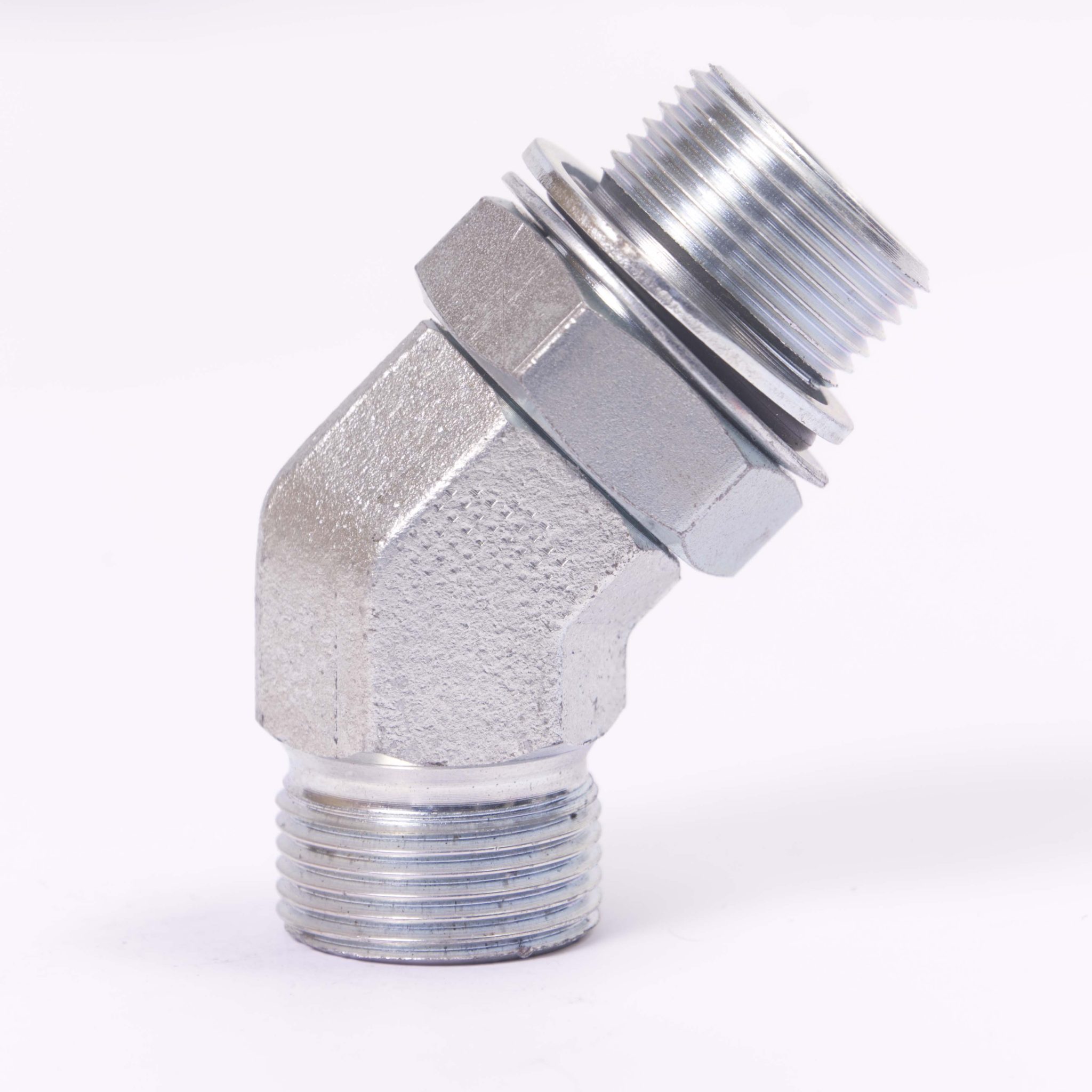 BSP Male x Male 45° Adjustable Adaptor – Apex Fluid Power Ltd.